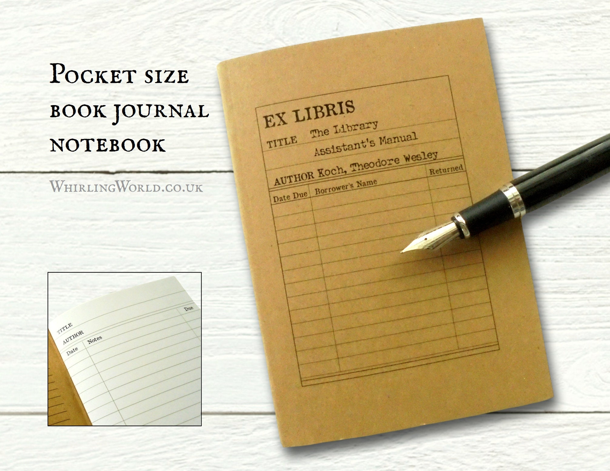 Book Club Journal Library Card Reading group notes review | Etsy