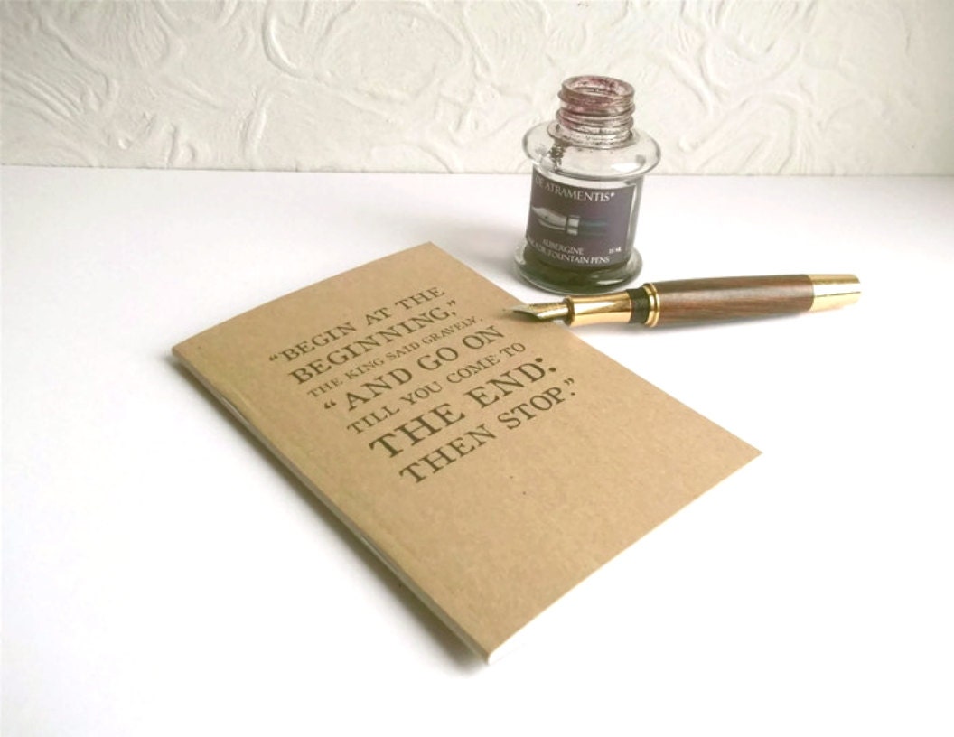 Alice in Wonderland Quote Notebook Lewis Carroll Quotation | Etsy