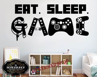 Eat sleep game decal | Etsy