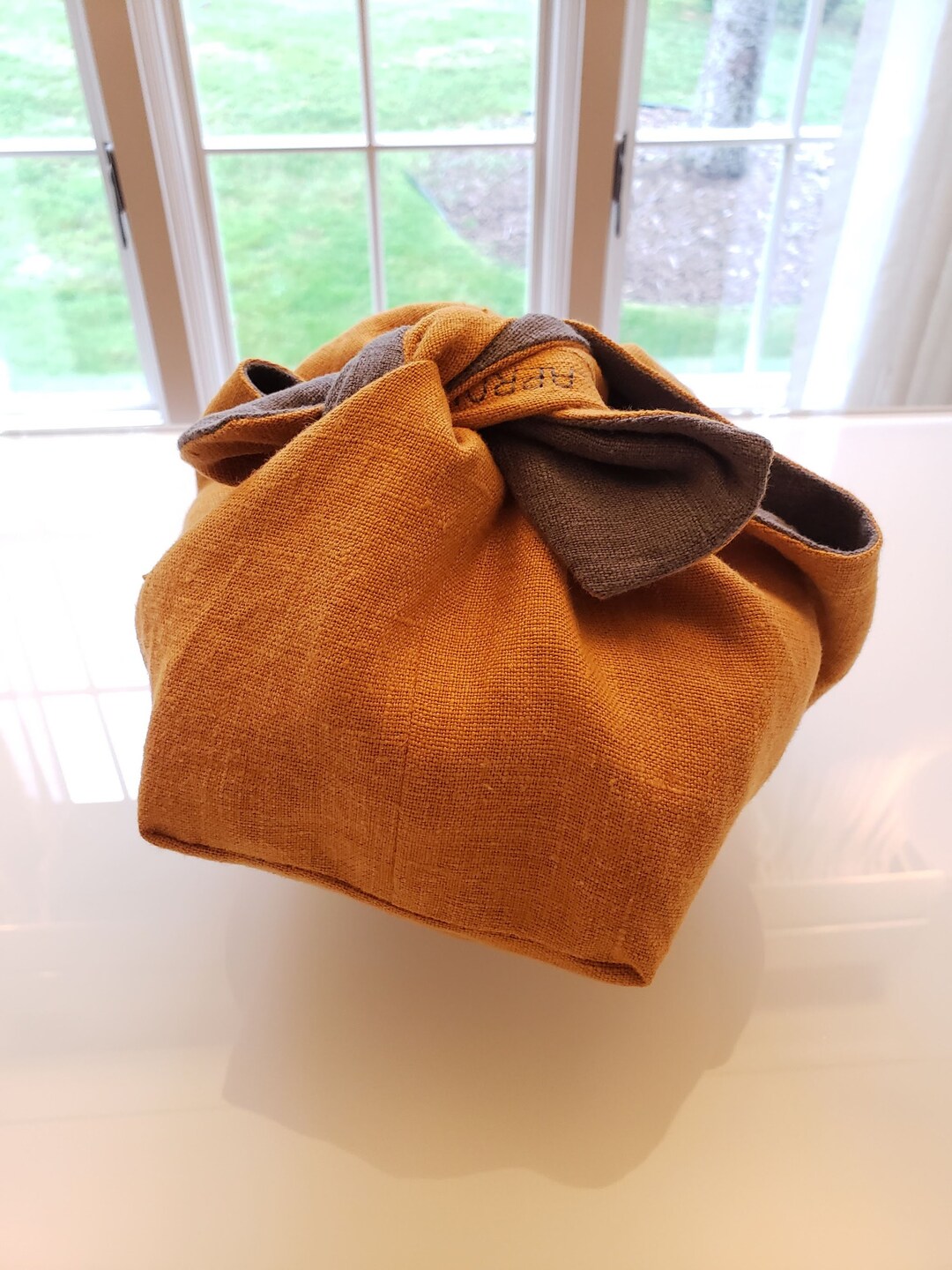 Linen Bento Bag, Reversible - Etsy