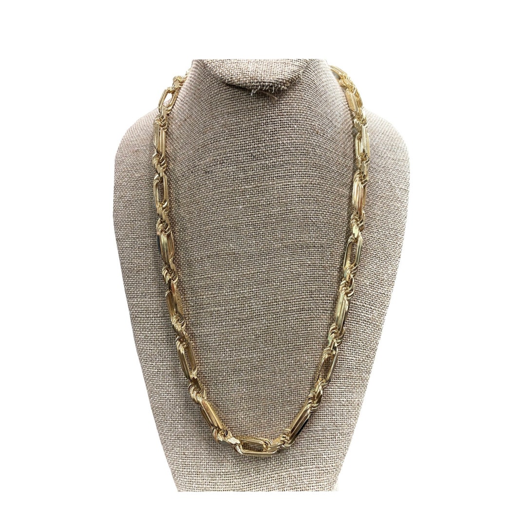 Milano Rope Chain Gold Plated - Etsy
