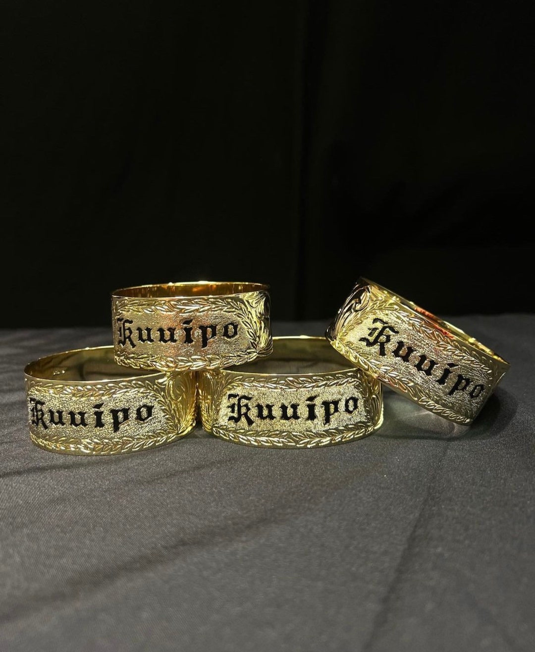14k Gold Plated Kuuipo Bangles - Etsy