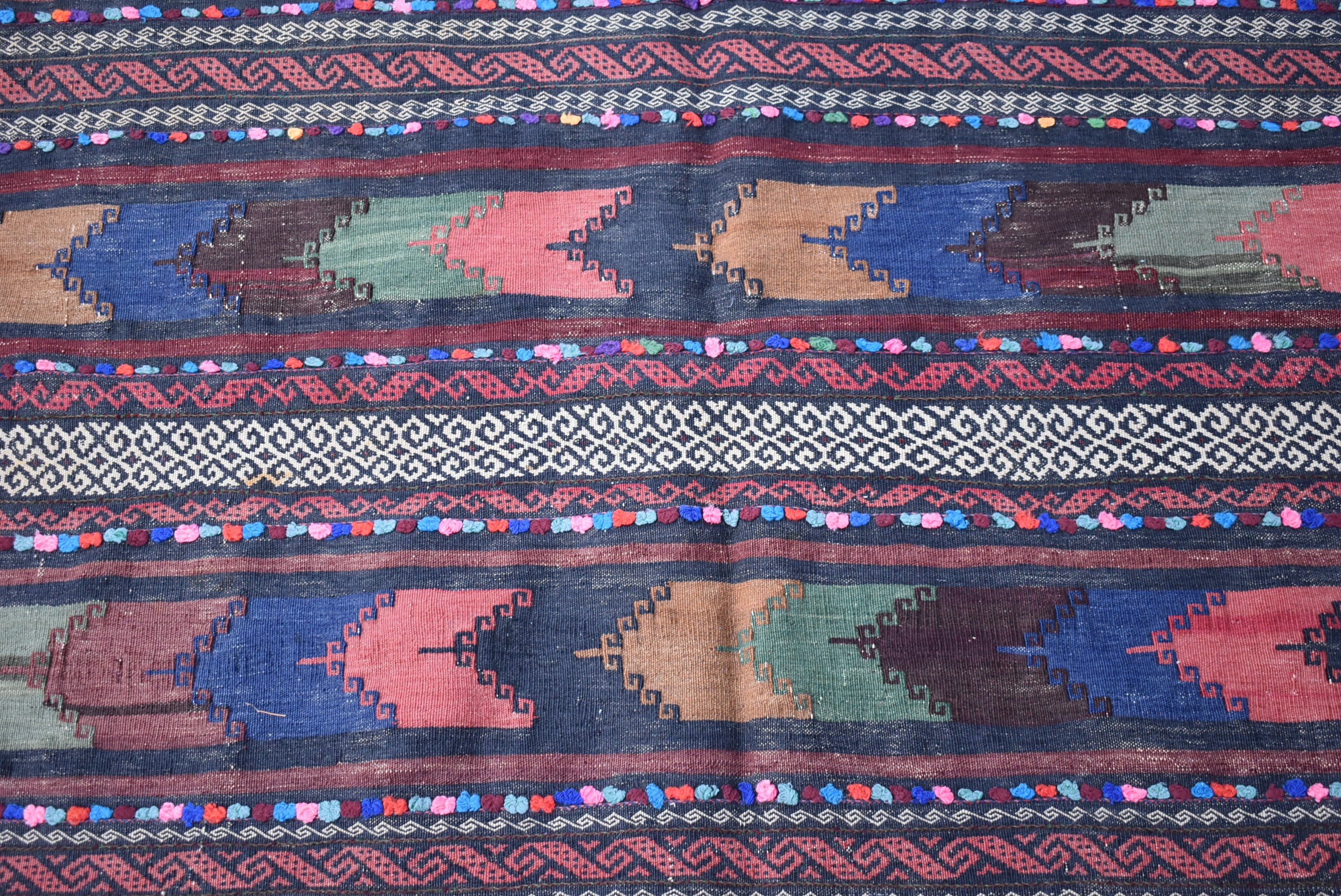 4x7 Hand Woven Vintage Afghan Kilim Rug, Tribal Wool Area Rug - Etsy