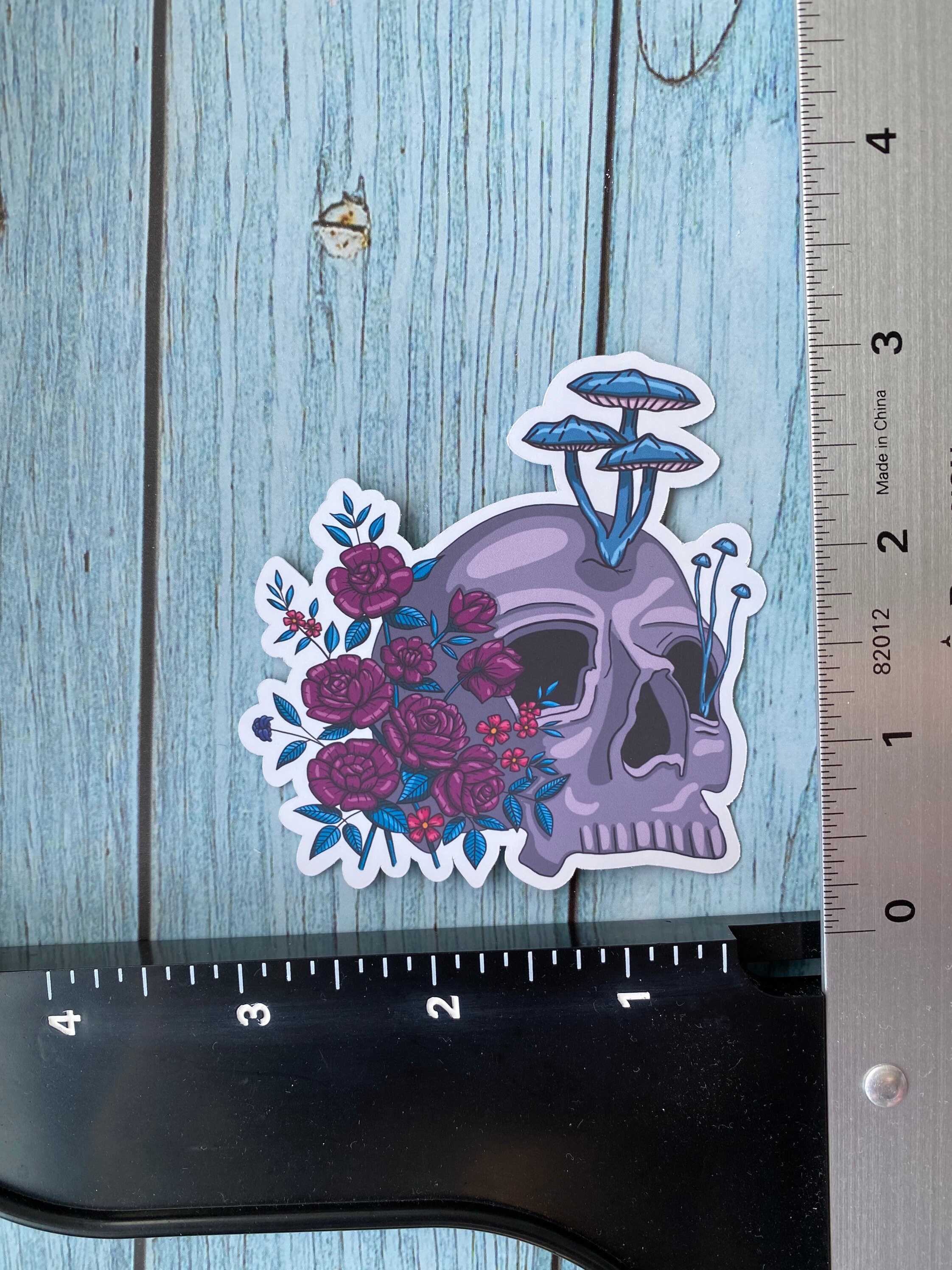 Sticker Skull Sticker Art, Gothcore Sticker, Gorecore Gift, Goth Art ...