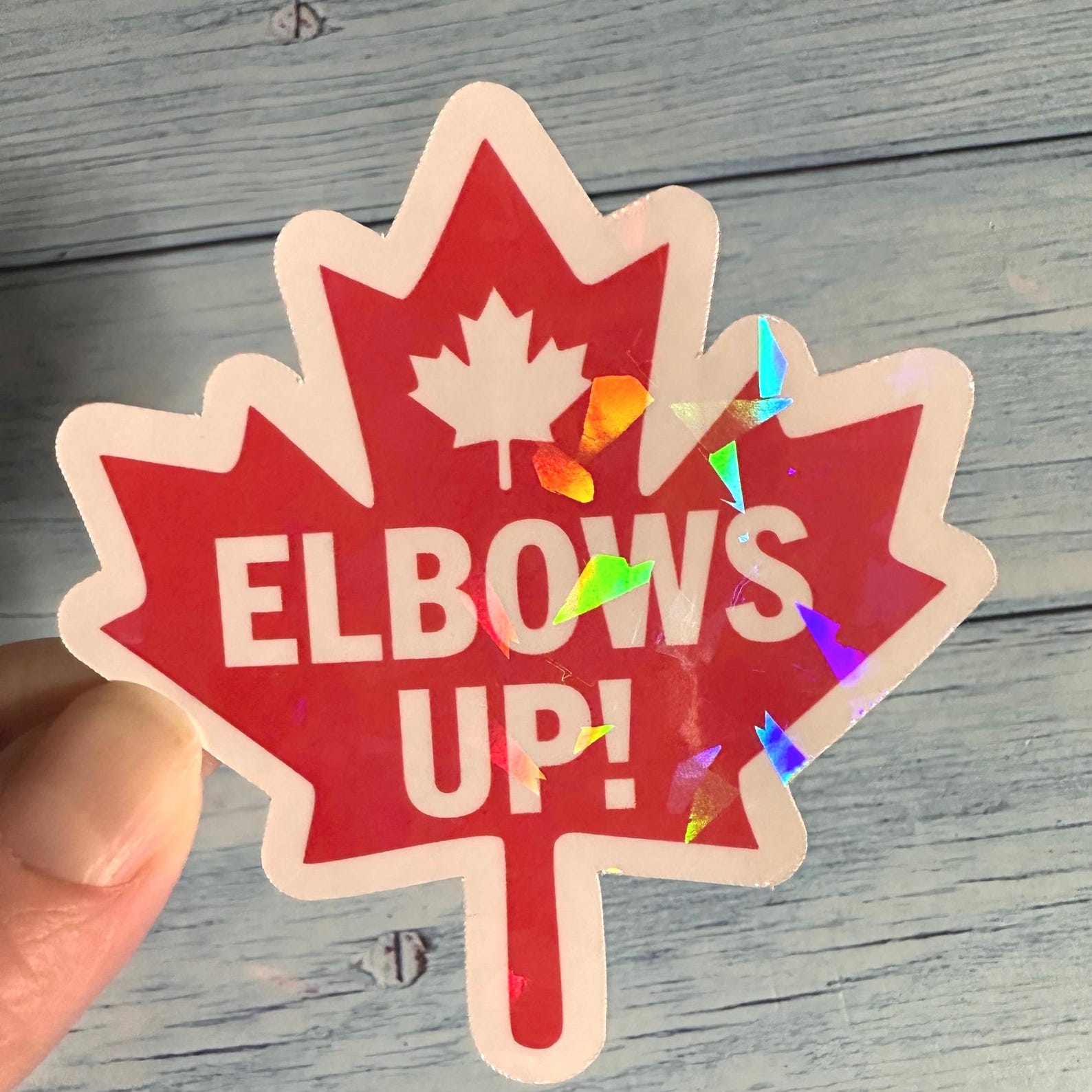 Elbows up Canada Sticker, Support Canada, Buy Canadian - Etsy Canada