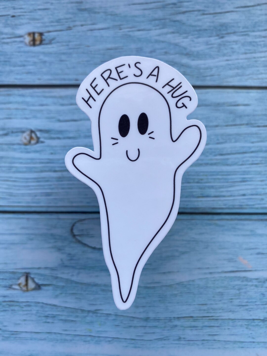 Sticker Ghost Hug Sticker, Spooky Sticker, Halloween Sticker, Spooky ...