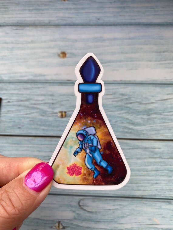 Sticker Astronaut Space Potion Sticker Art Galaxy Sticker - Etsy