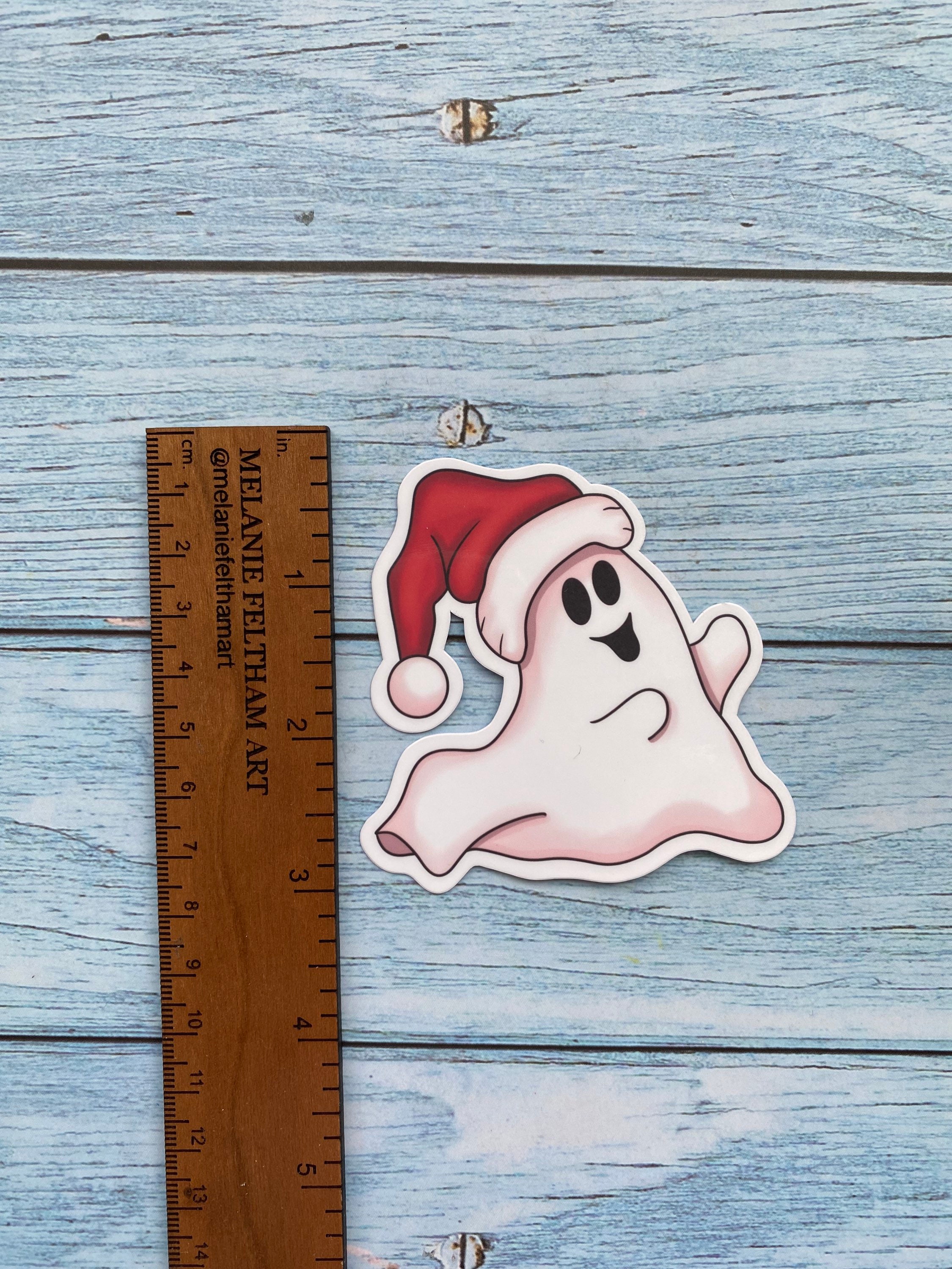 Sticker Holiday Spirit Christmas Ghost Sticker, Fun Adult Sticker ...
