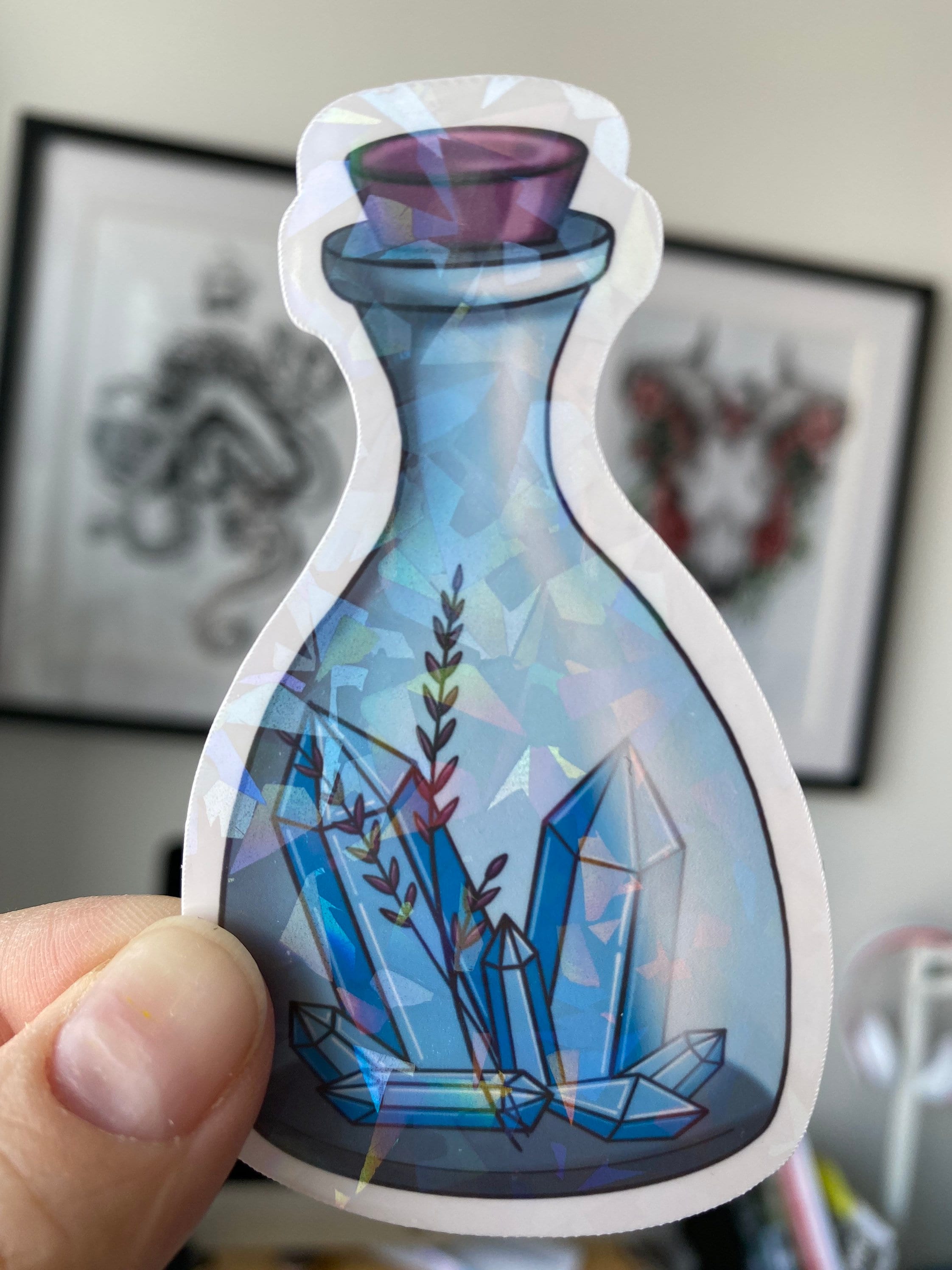 Sticker Potion Bottle Sticker Art, Crystal Sticker, Gothcore Sticker ...