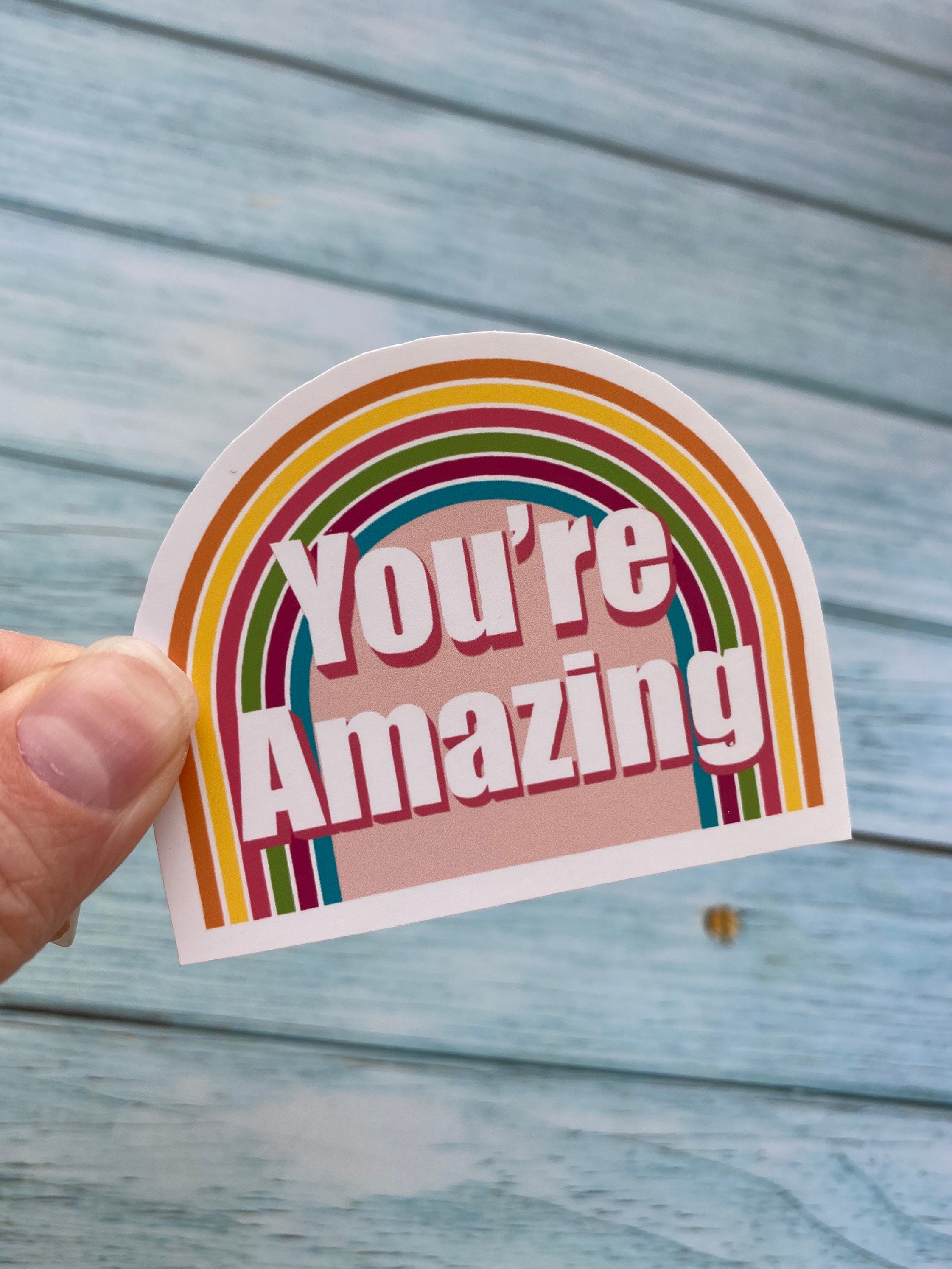 Youre Amazing sticker affirmation sticker positivity and | Etsy