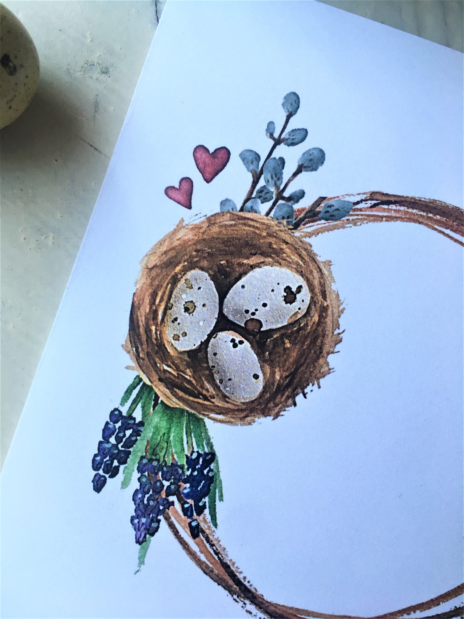 Spring is Here Card, Watercolor Printable Card - Etsy