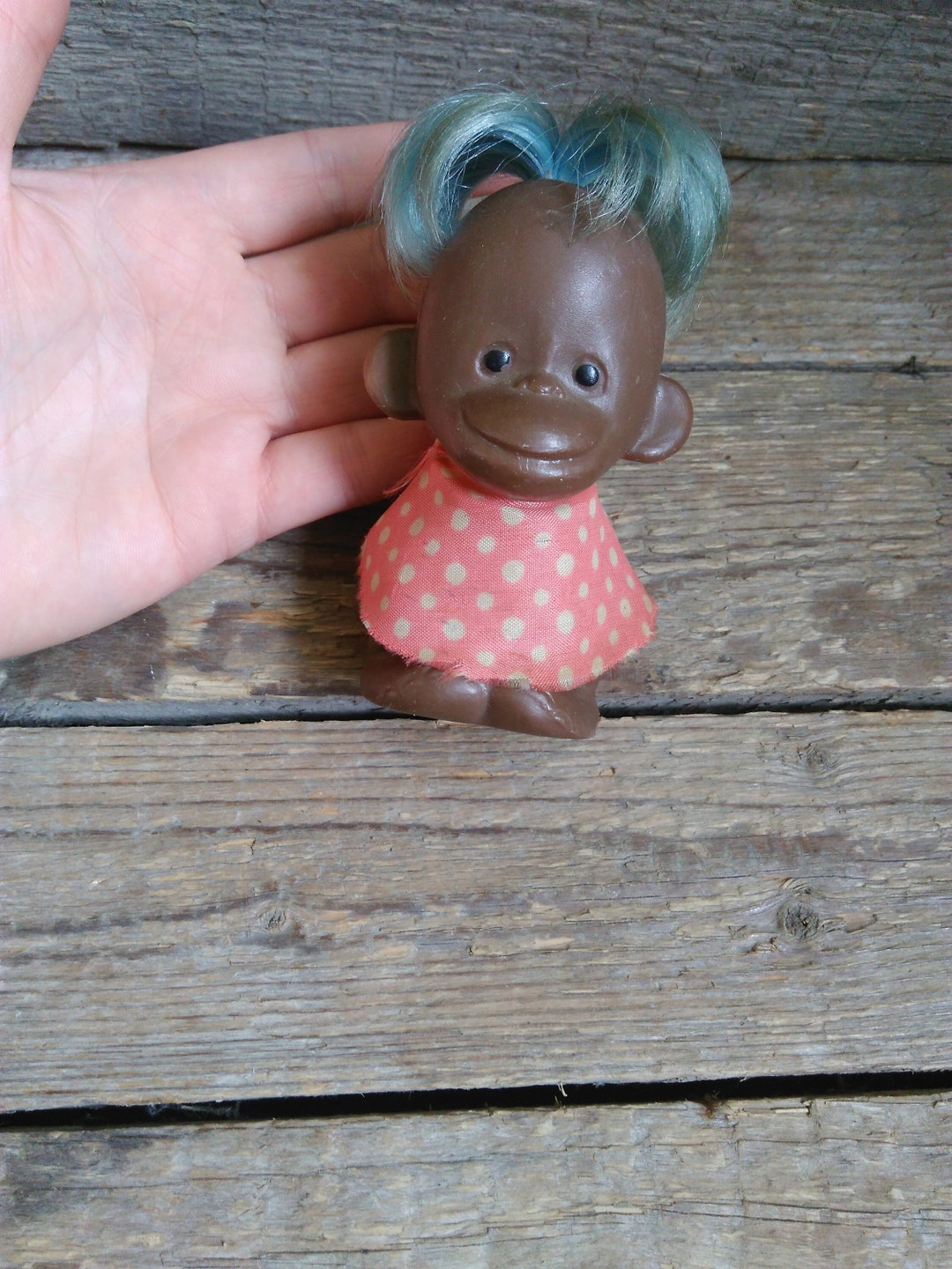 Vintage Plastic Toy Monkey Rare Toy Doll Fanny Marmoset Toy Collectible ...