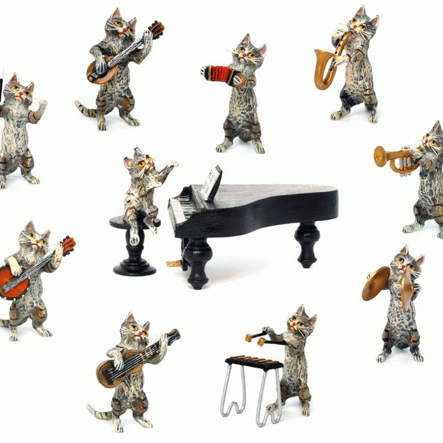 Cat Cymbal A 1220/04 Fritz Bermann® Vienna Bronzes Since - Etsy