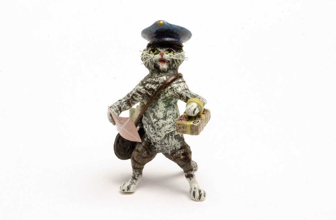 Cat Postman • WB 064 • Fritz Bermann® • Vienna Bronzes Since 1850 ...