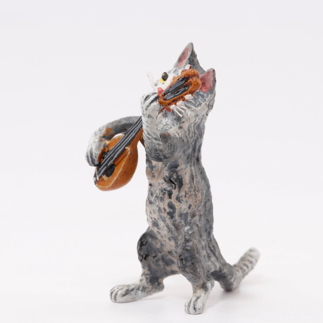 Cat Mandolin • A 1220/03 • Fritz Bermann® • Vienna Bronzes Since 1850 ...