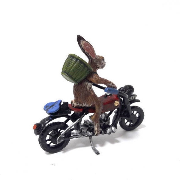 Rabbit on Motorcycle WB 2319 Fritz Bermann® Vienna Bronzes Since 1850 ...