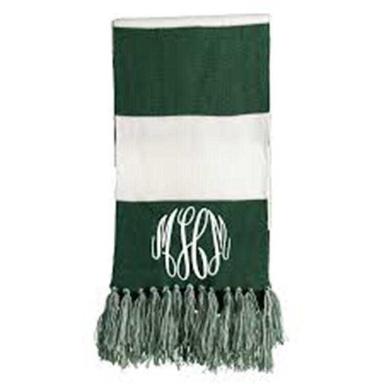 Custom Wholesale Embroidered Spectator Scarf / Embroidered Unisex Scarf ...