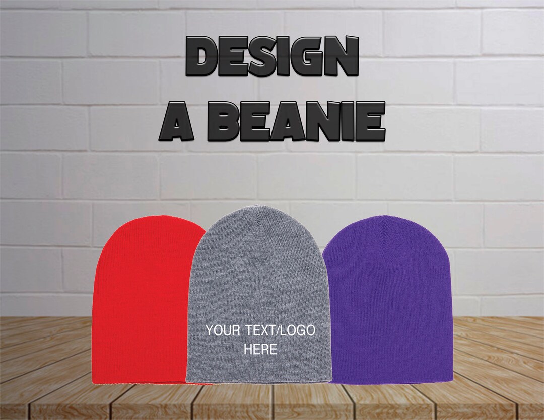 CUSTOM KNIT BEANIE Embroidered / Winter Cap / Skull Cap / Beanies ...