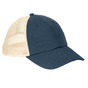 CUSTOM Hemp Washed Soft Mesh Trucker / Embroidered Hat / Customized Hat ...
