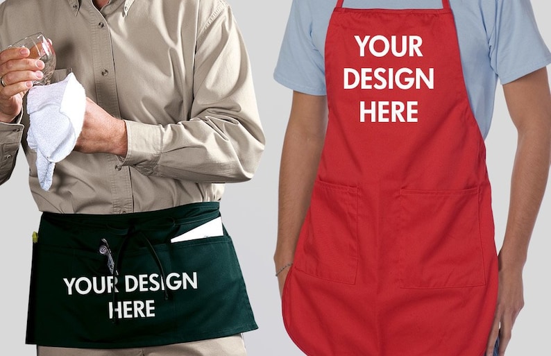 Custom Aprons 30inch / Add Your Logo or Design to Our Aprons ...