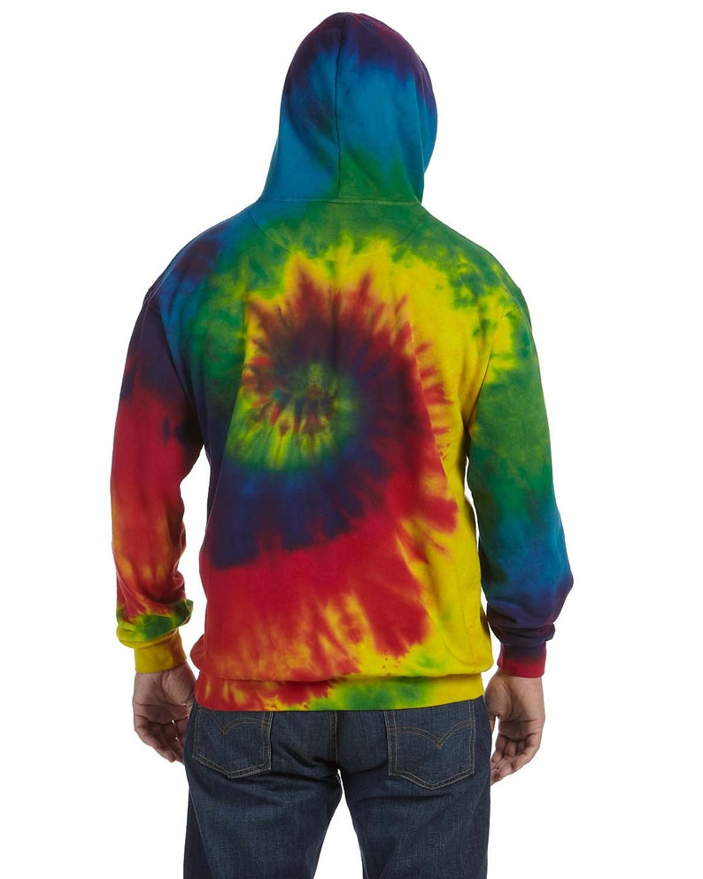 Custom Printed TYE DYED Hoodies / Custom Clothing / Customized Hippy ...