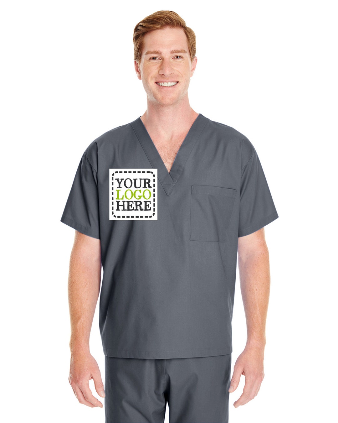 Custom Embroidered SCRUB TOP / Medical Nurse Uniform / Embroidered ...