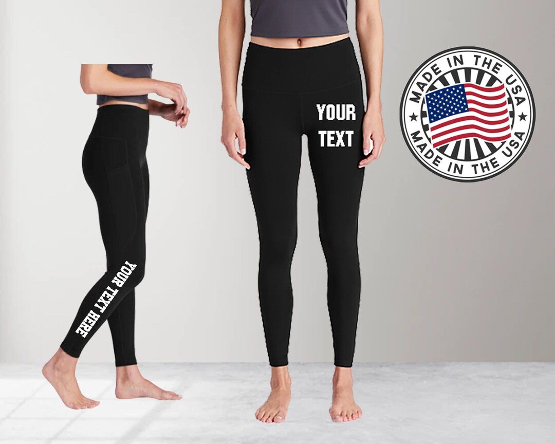 Custom Leggings / Custom Gym Tights / Personalized Leggings ...