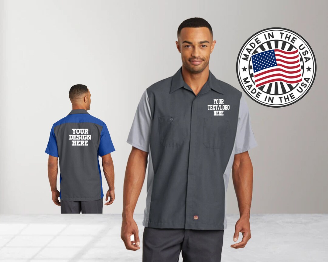Custom Wholesale Short Sleeve Ripstop Crew Shirt / Custom Work Shirt ...