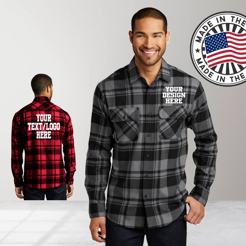 Custom Flannels for Men - Etsy