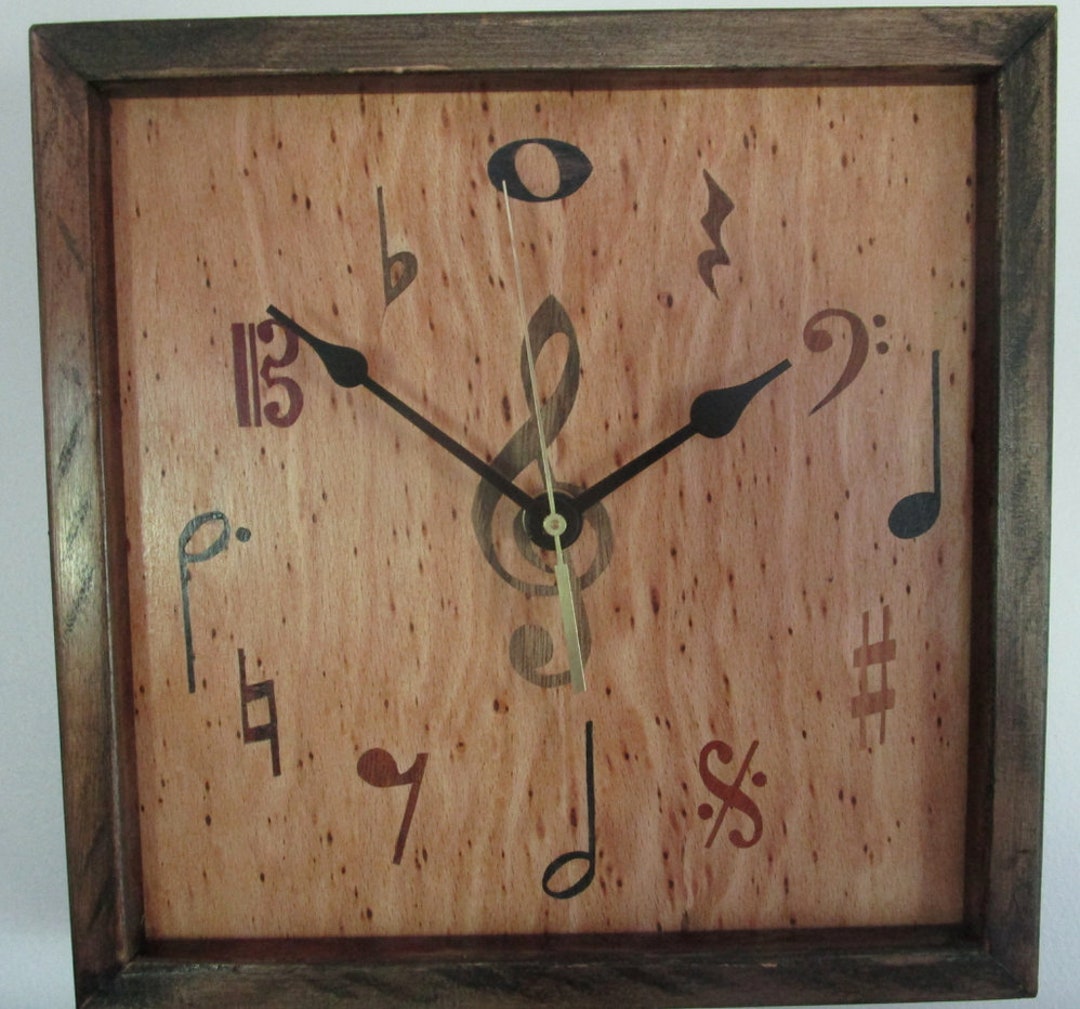 Music Theme Clock - Etsy