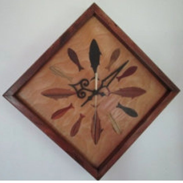 Marquetry Wall Clock - Etsy