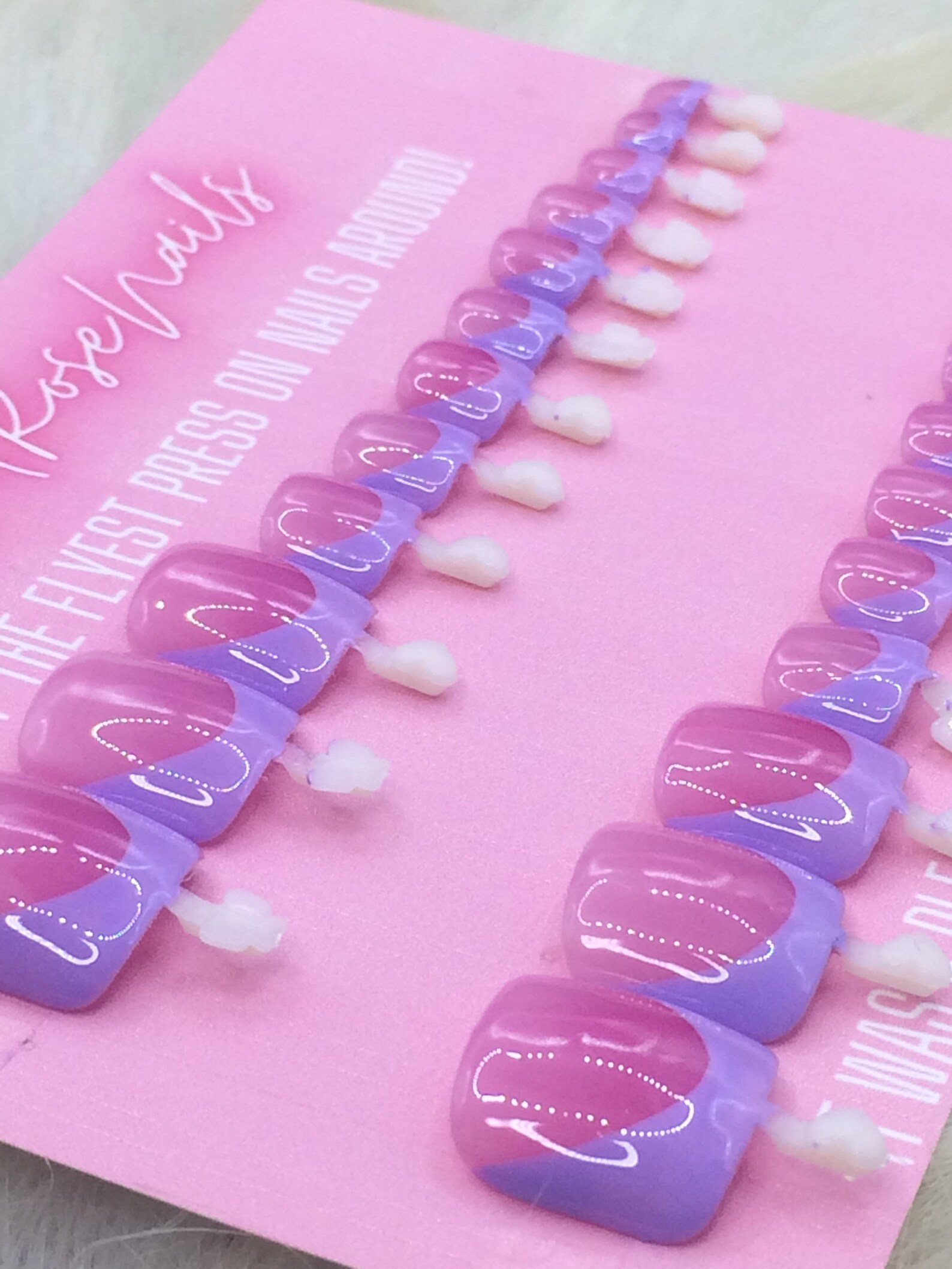 Lollipop | Deep Pink | Toes-on-the-go | Press on Toenails ...