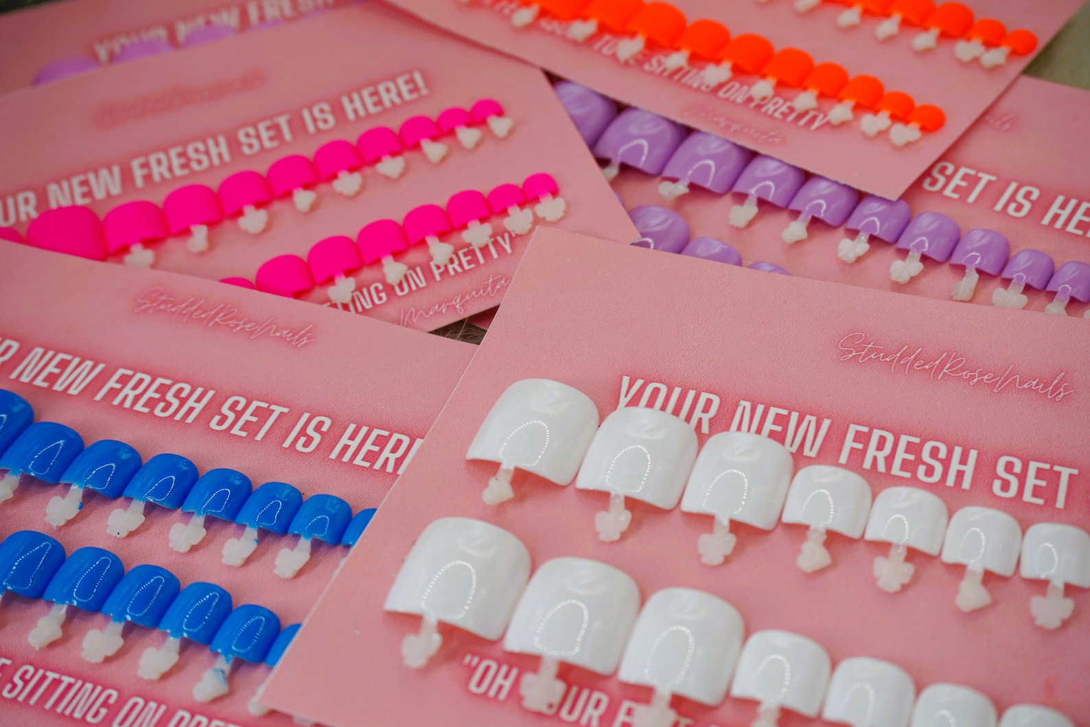 Basic Toes-on-the-go | Solid Press on Toes | Press on Toenails ...