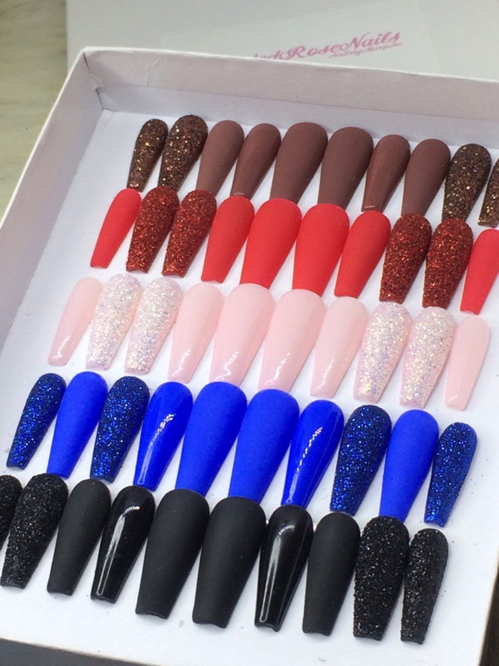 Glitter Glam Box | Nail Box Set | Limited Edition | Any Shape and Size ...