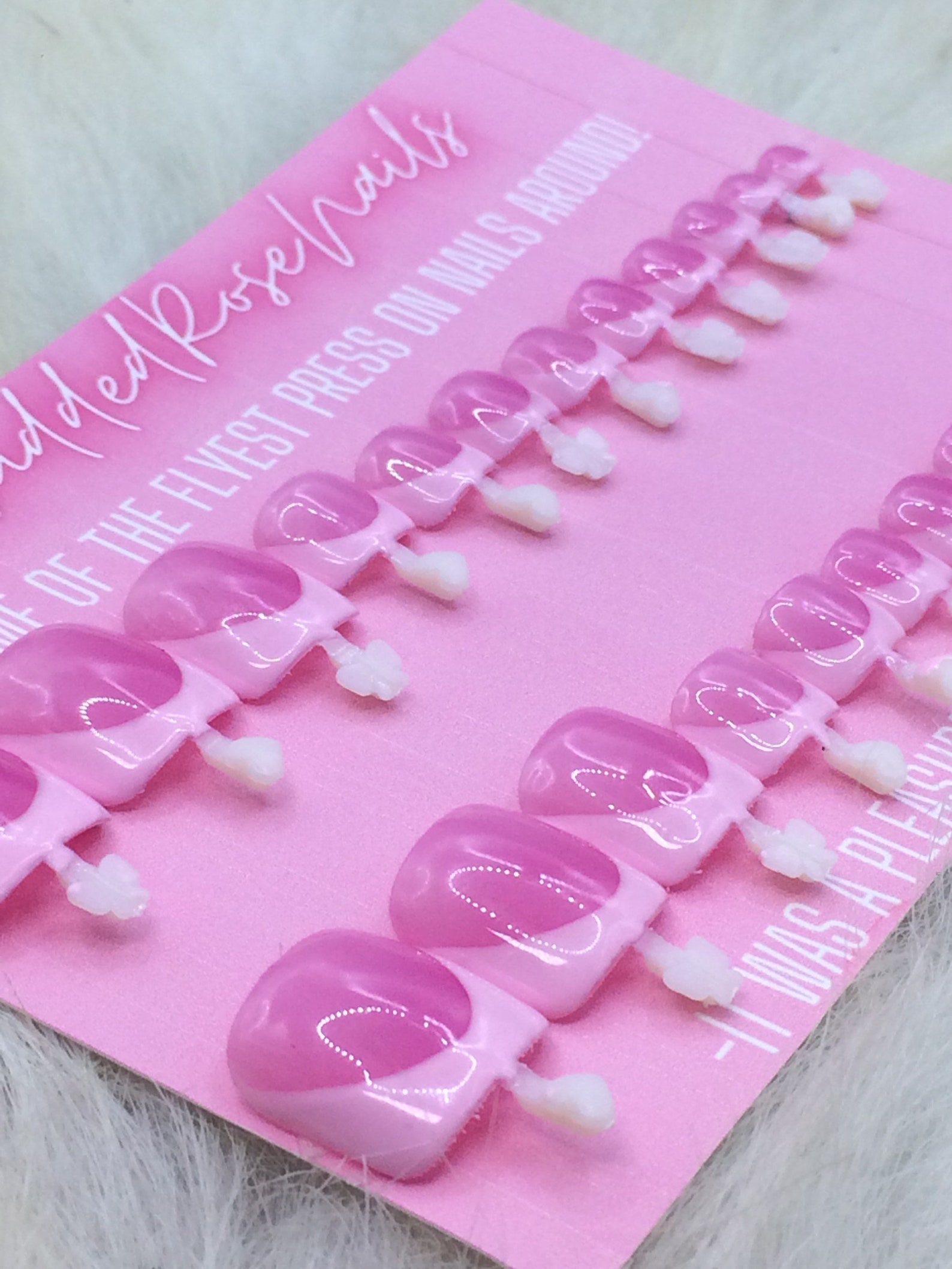 Taffy | Deep Pink | Toes-on-the-go | Press on Toenails ...