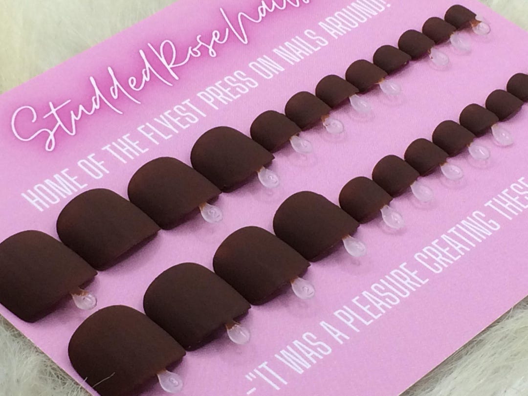 Chocolate Drop | Toes on the Go | Press on Toe Nails | False Nails ...