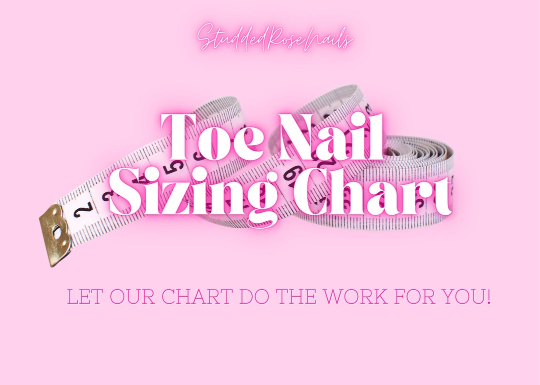 Toe Nail Sizing Chart | Toes-on-the-go | Press on Toenails Collection ...