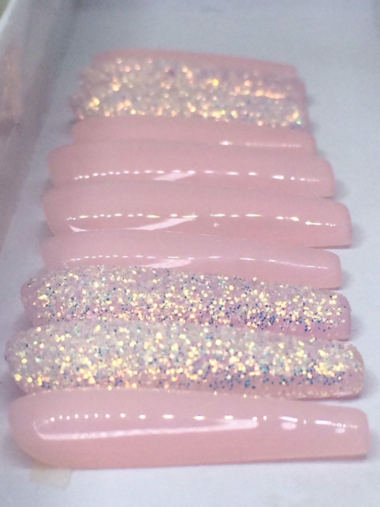 Princess Cut | Any Shape and Size | Fake False Glue on Nails ...