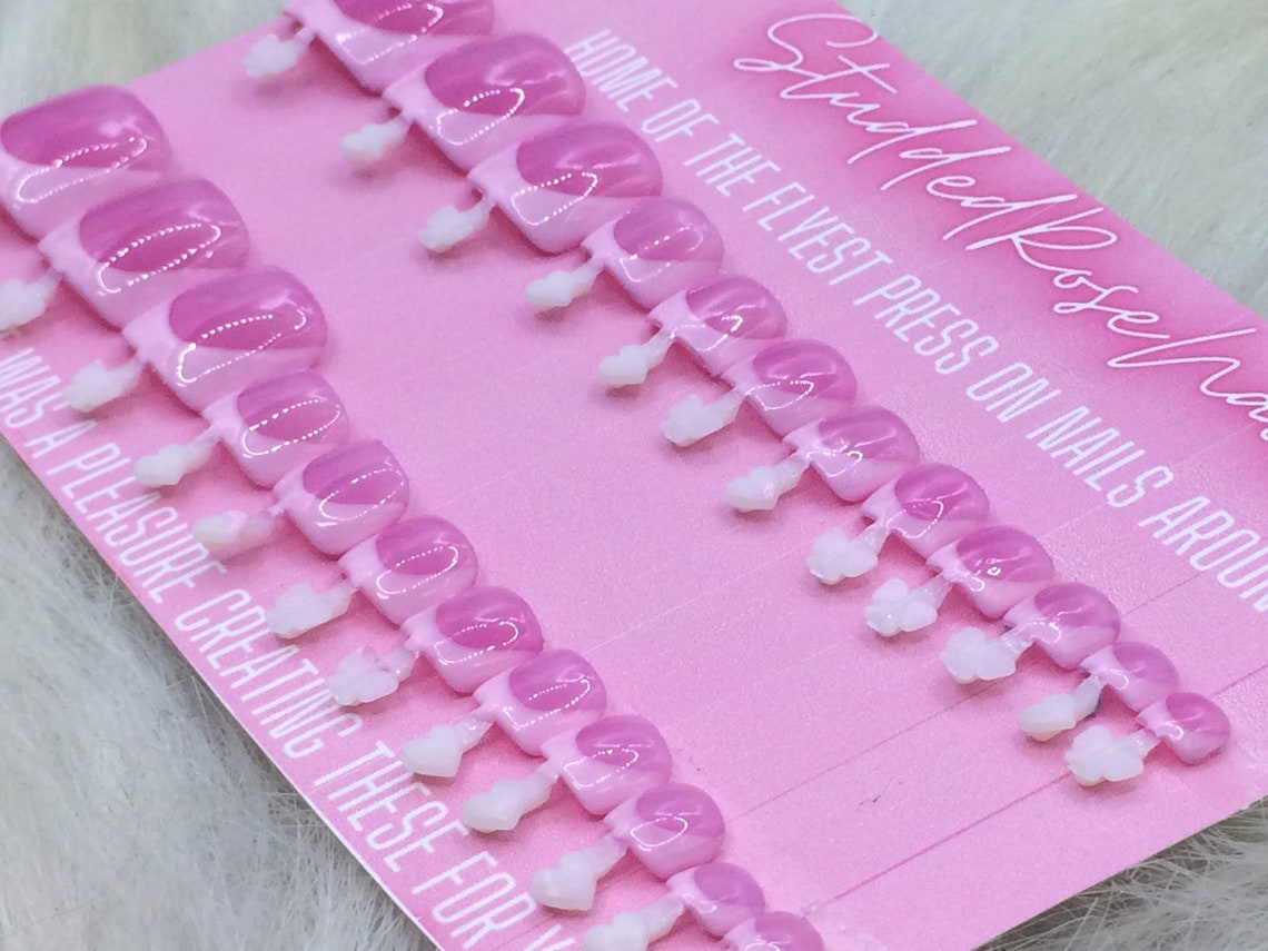 Taffy | Deep Pink | Toes-on-the-go | Press on Toenails ...