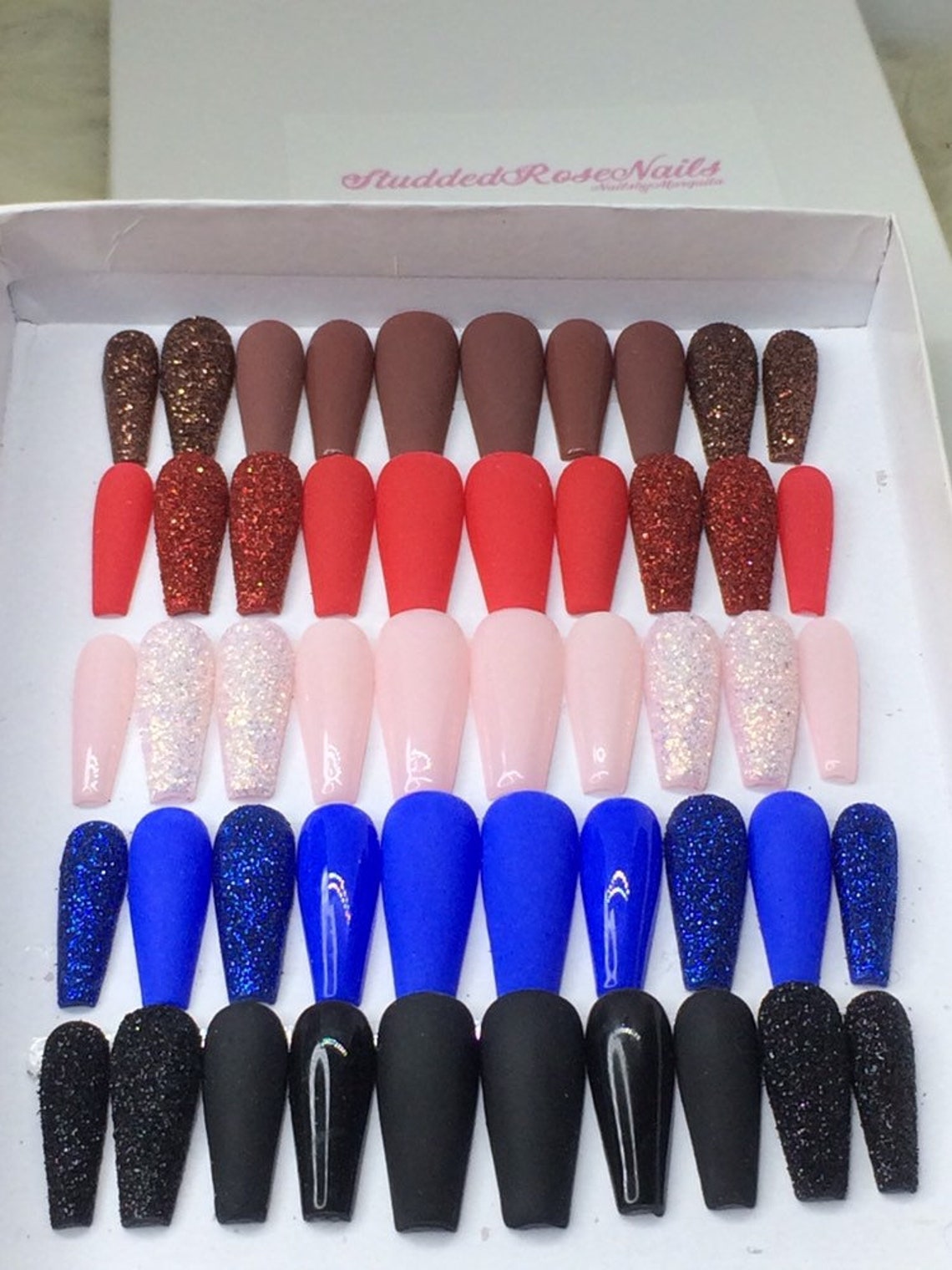 Glitter Glam Box | Nail Box Set | Limited Edition | Any Shape and Size ...