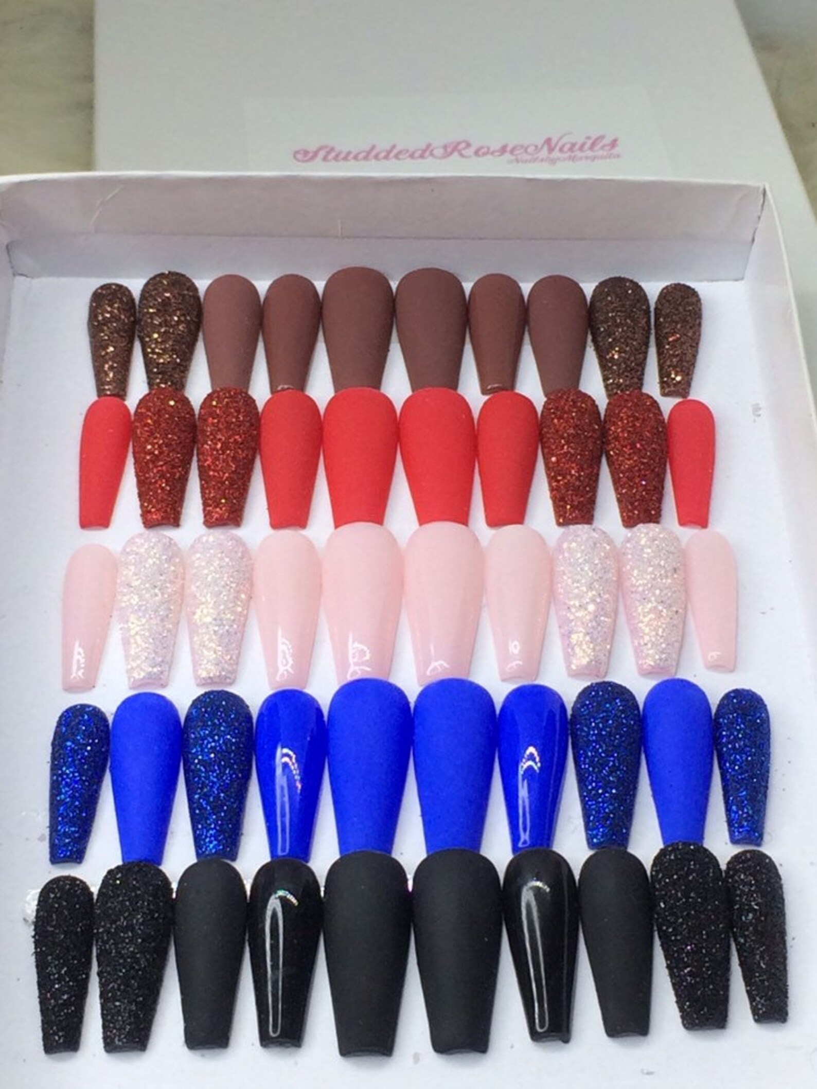 Glitter Glam Box | Nail Box Set | Limited Edition | Any Shape and Size ...