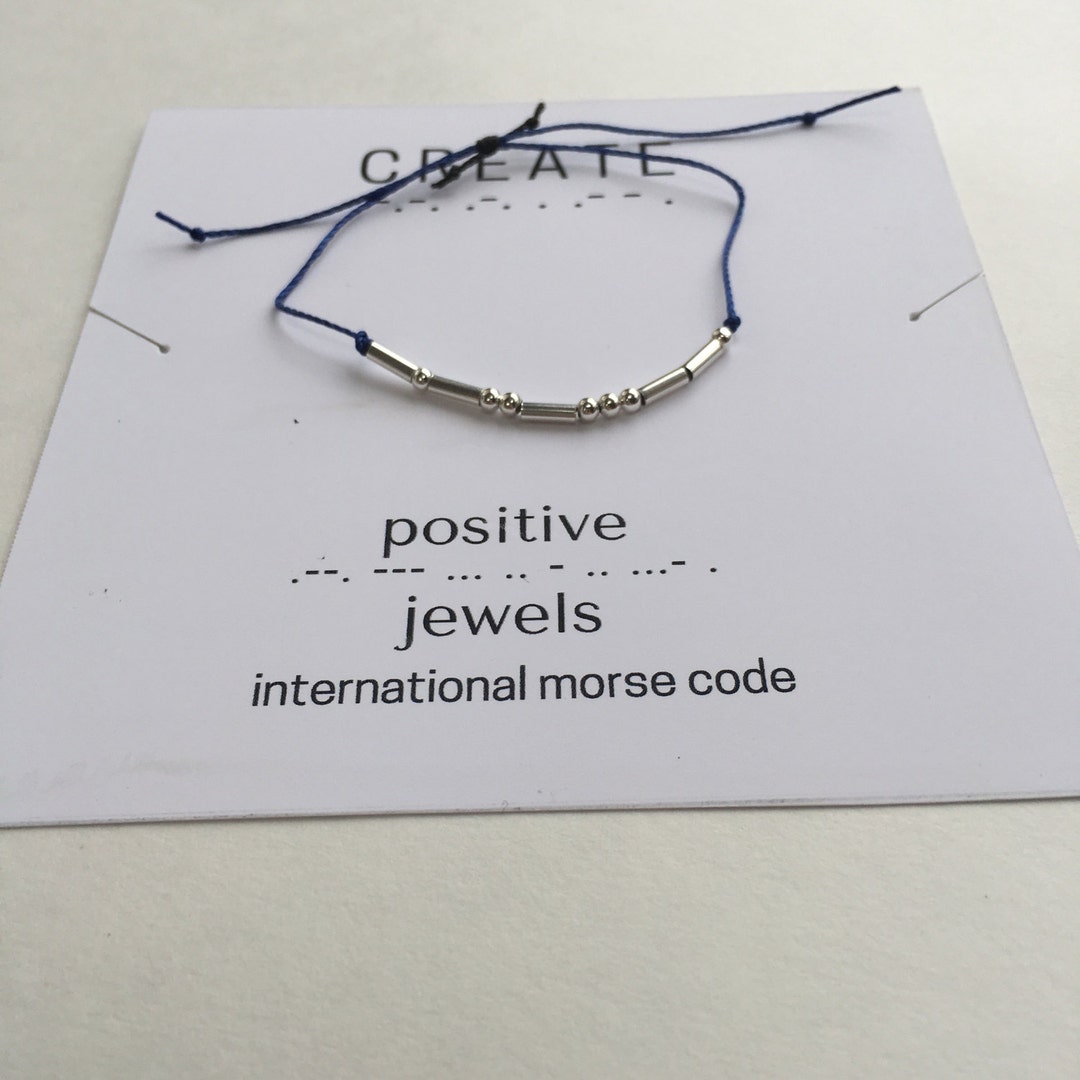 CUSTOM Morse Code Bracelet, Friendship Bracelet, Personalized Jewelry ...