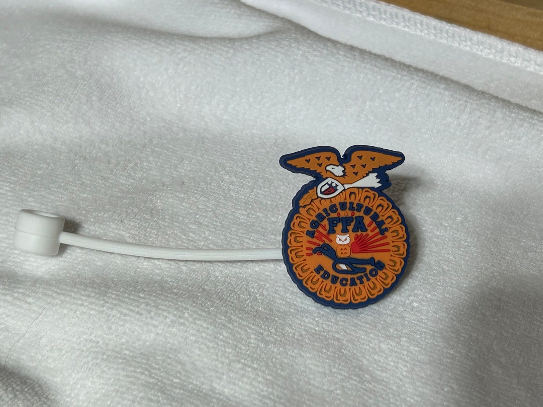 Blue and Gold Straw Cover - Etsy