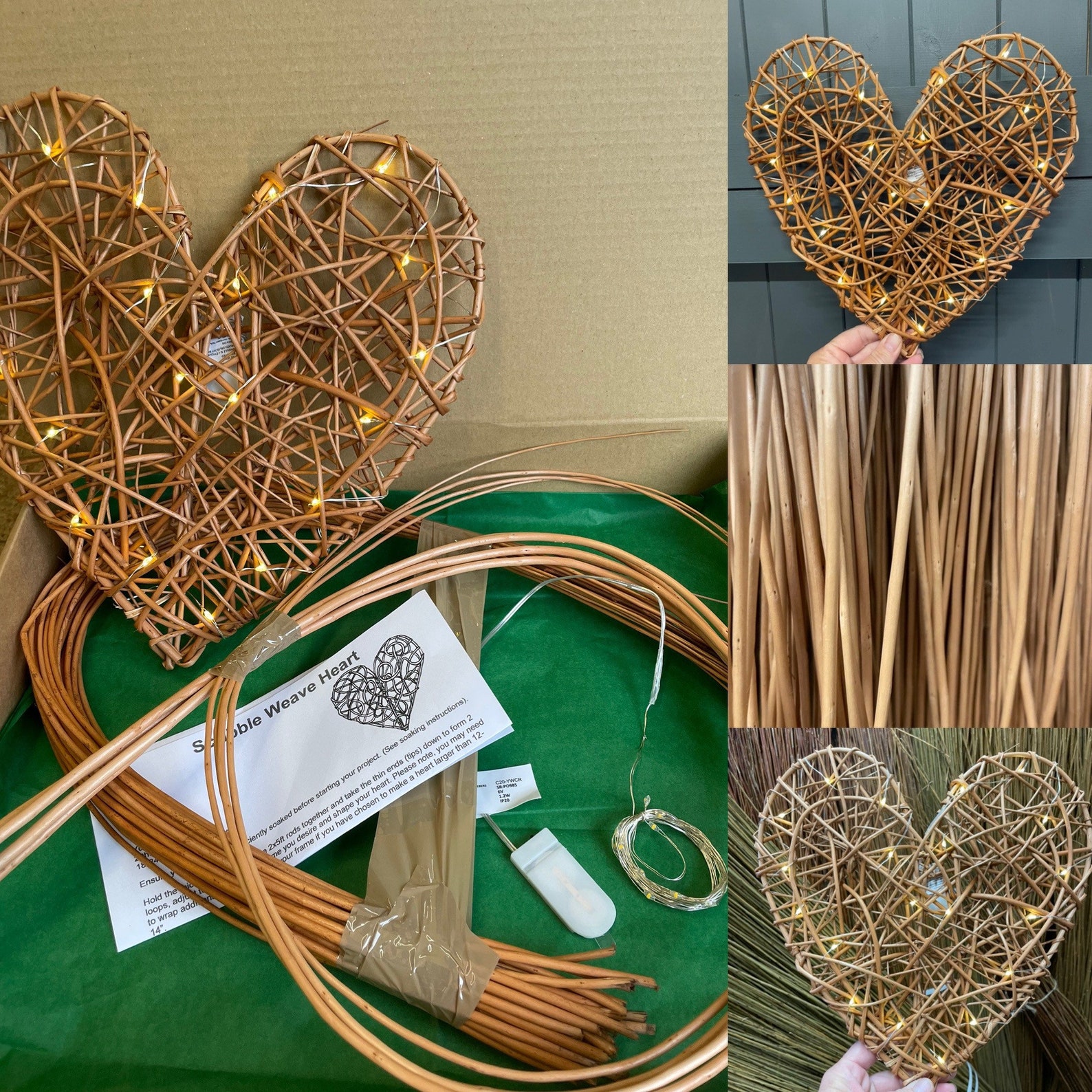 Willow Craft Kit Make at Home Kit Willow Heart Decoration - Etsy