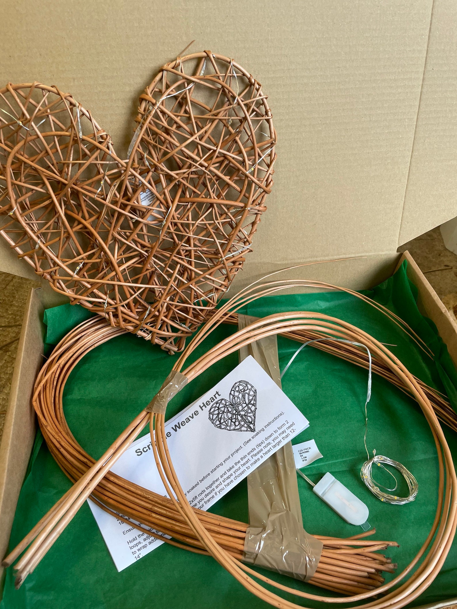 Willow Craft Kit Make at Home Kit Willow Heart Decoration - Etsy