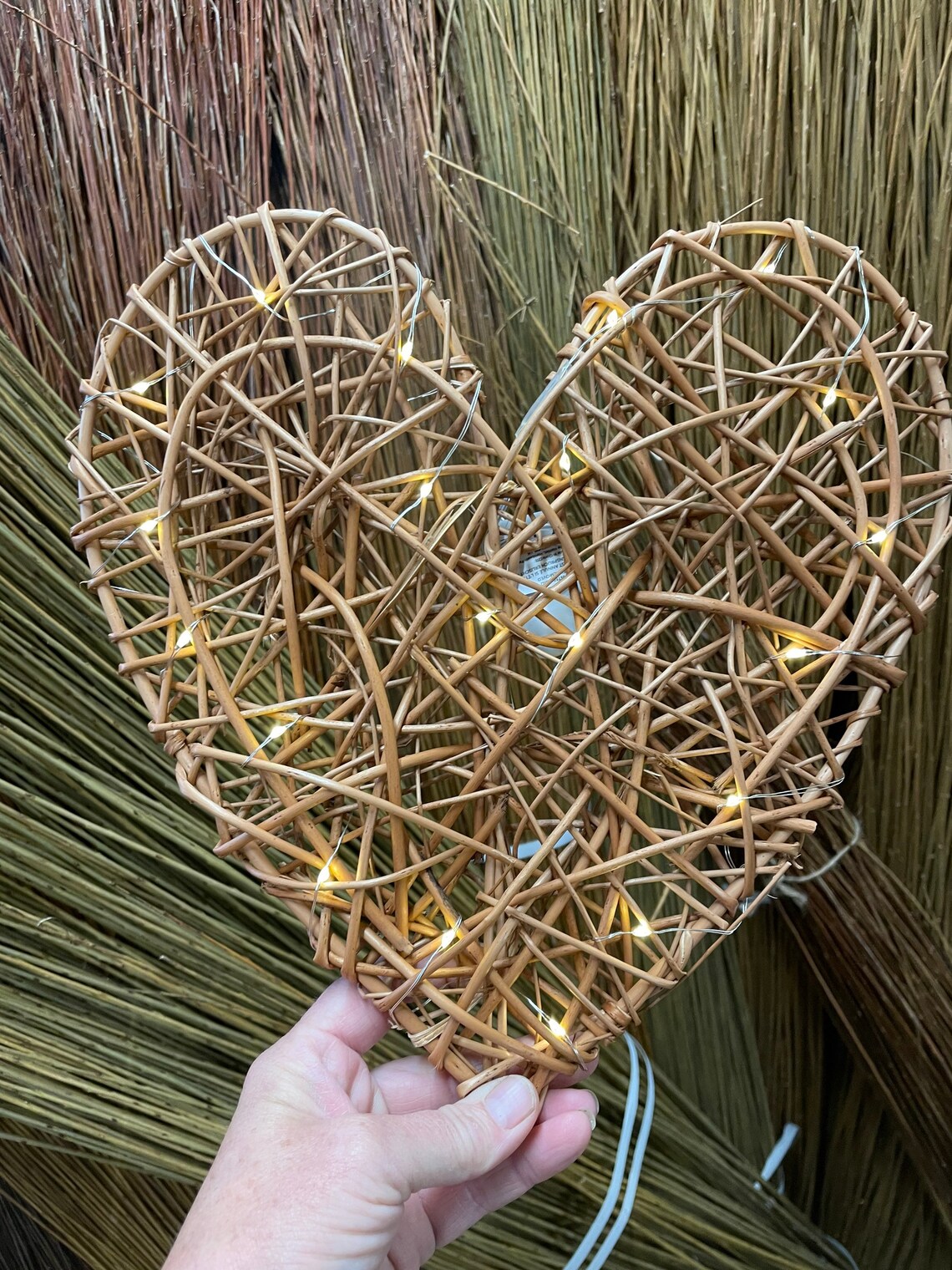 Willow Craft Kit | Make at Home Kit | Willow Heart Decoration With LED ...