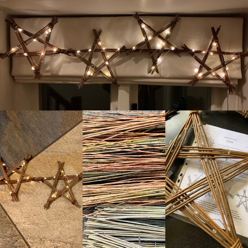 Willow Craft Kit Make at Home Willow Stars Craft Kit With - Etsy UK