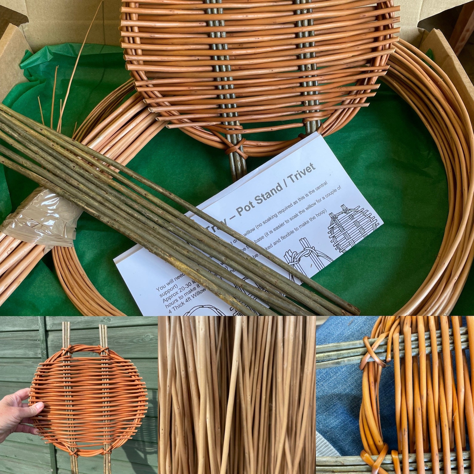 Willow Craft Kit | Make at Home Circular Trivet | Pot Stand | Willow ...