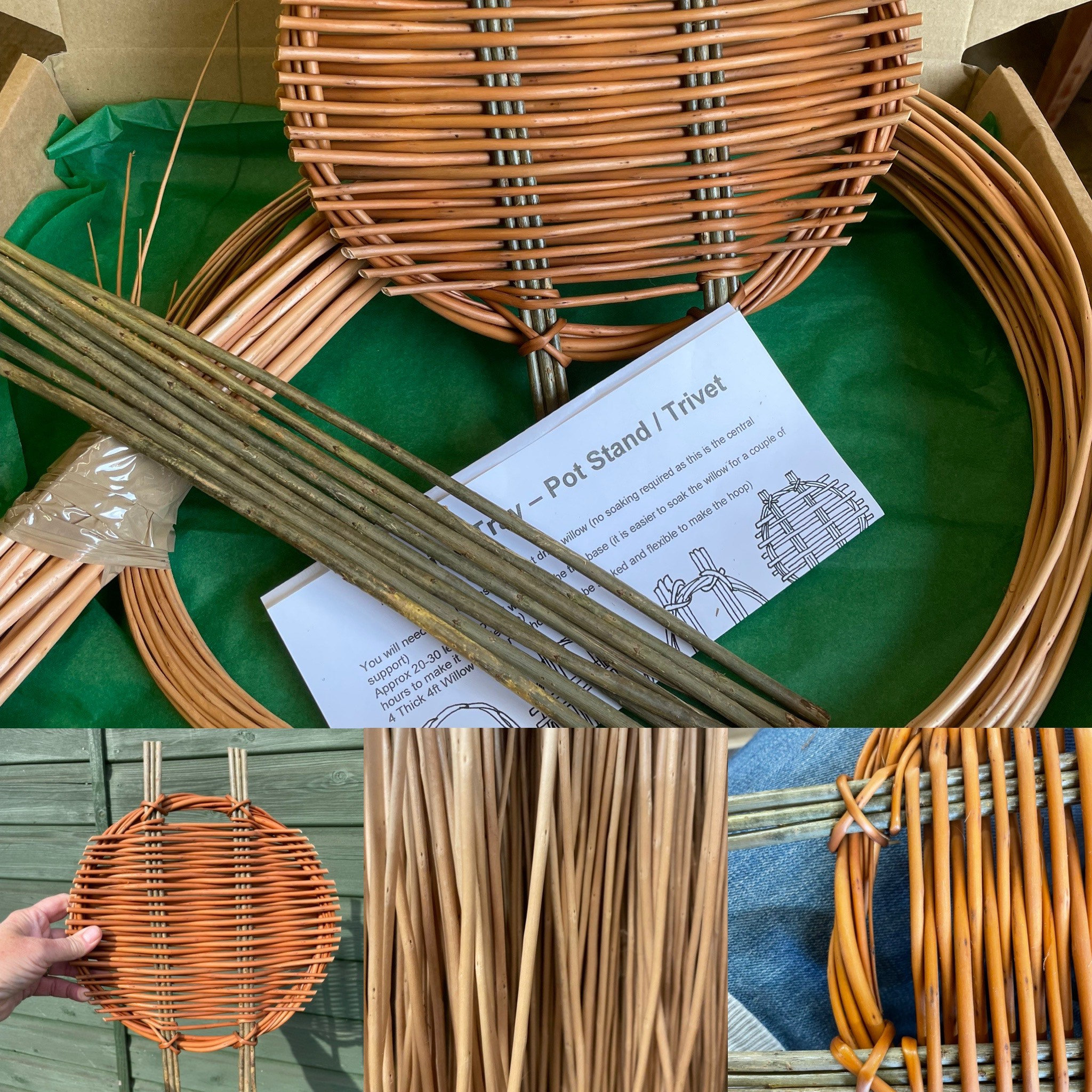 Willow Craft Kit Make at Home Circular Trivet Pot Stand - Etsy Ireland