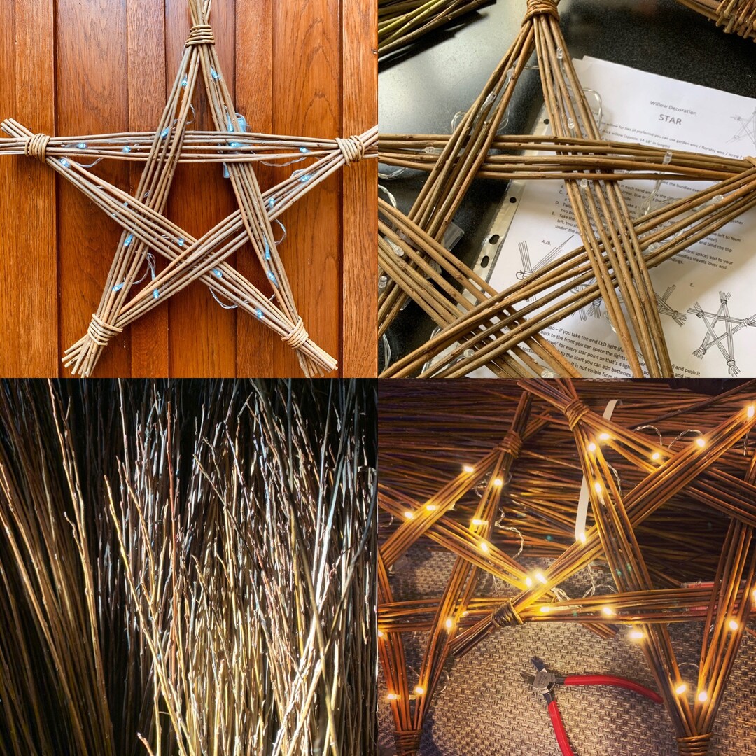 Willow Craft Kit | Make at Home Star With LED Lights | Star Kit ...